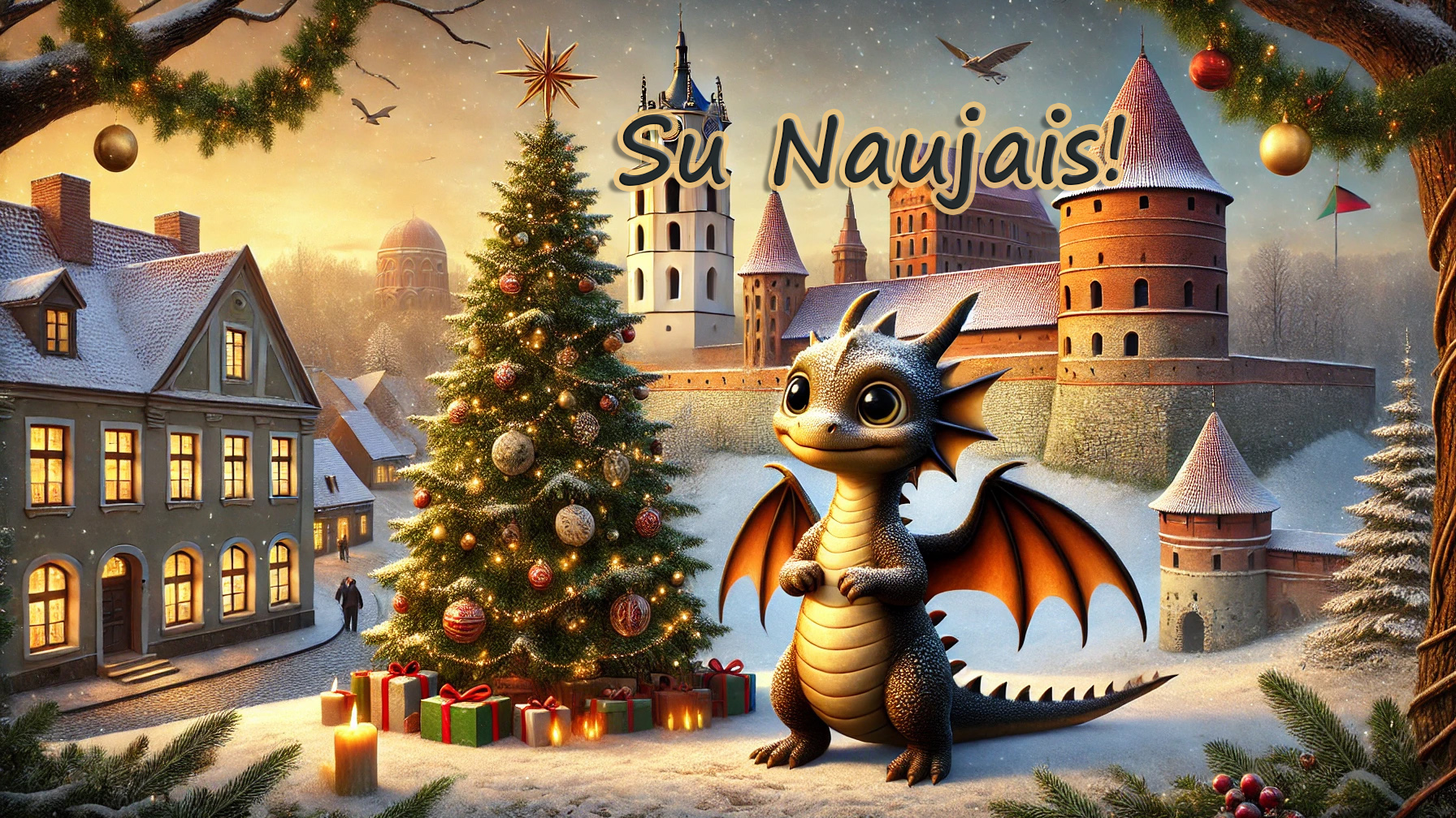 Šventiniai palinkėjimai Drakono Metams – laimė ir sėkmė visiems