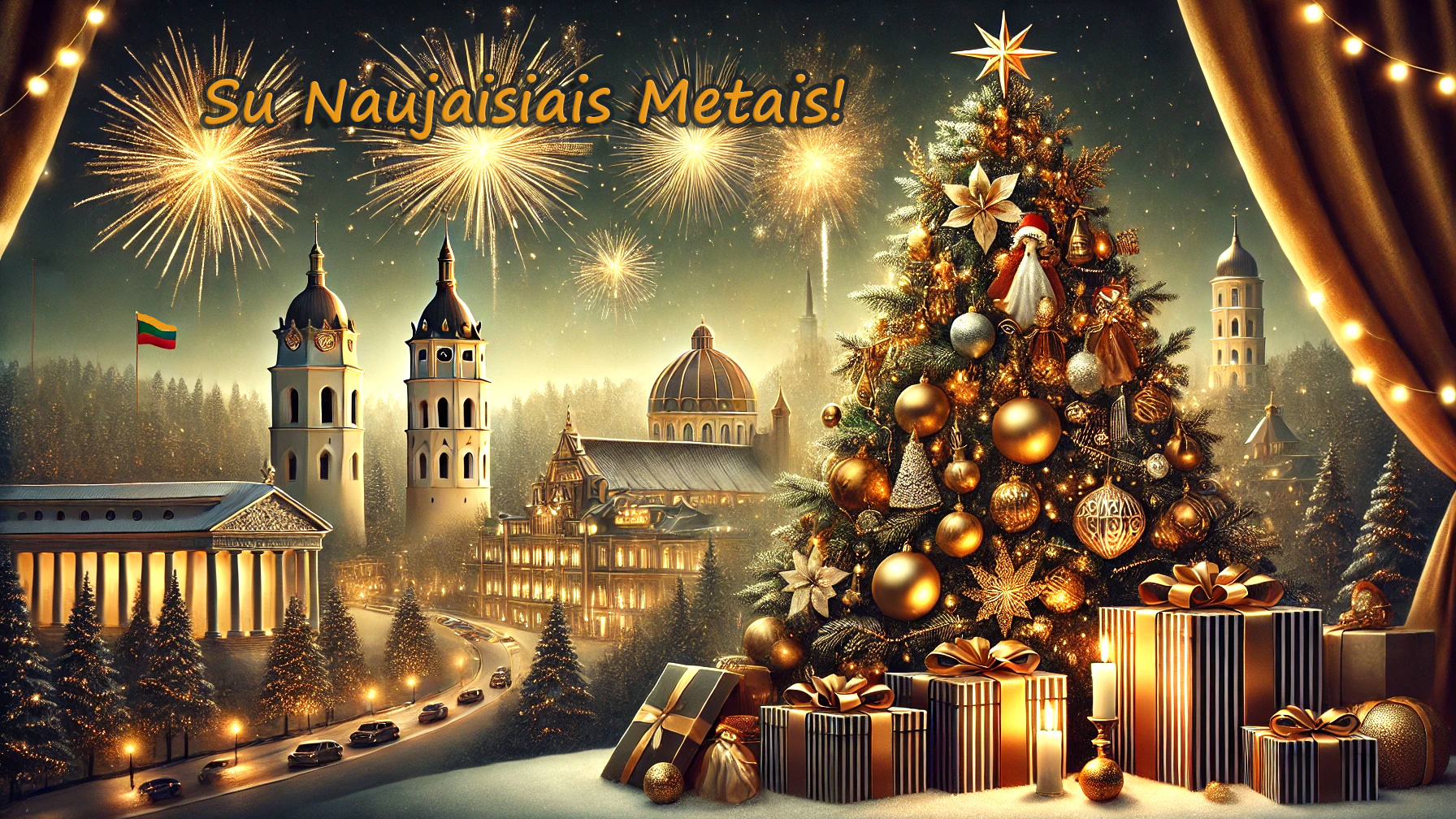 Trumpi ir linksmi sveikinimai su Naujaisiais metais